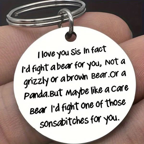 I Love You Sis Keychain - GrindStyle